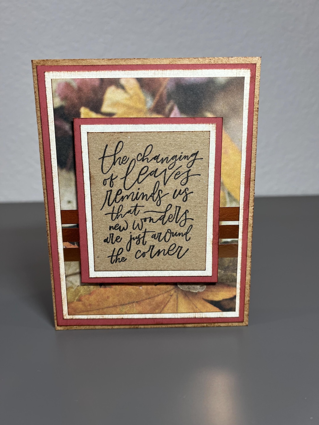 Changing Leaves Just Because or Thanksgiving Greeting Card - Etsy
