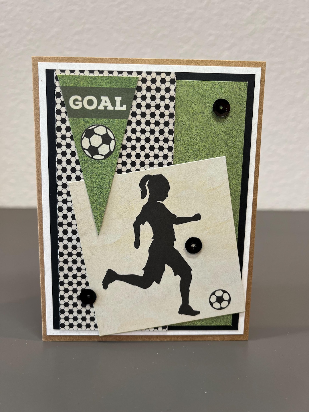 Soccer Female Player Themed Greeting Card - Etsy