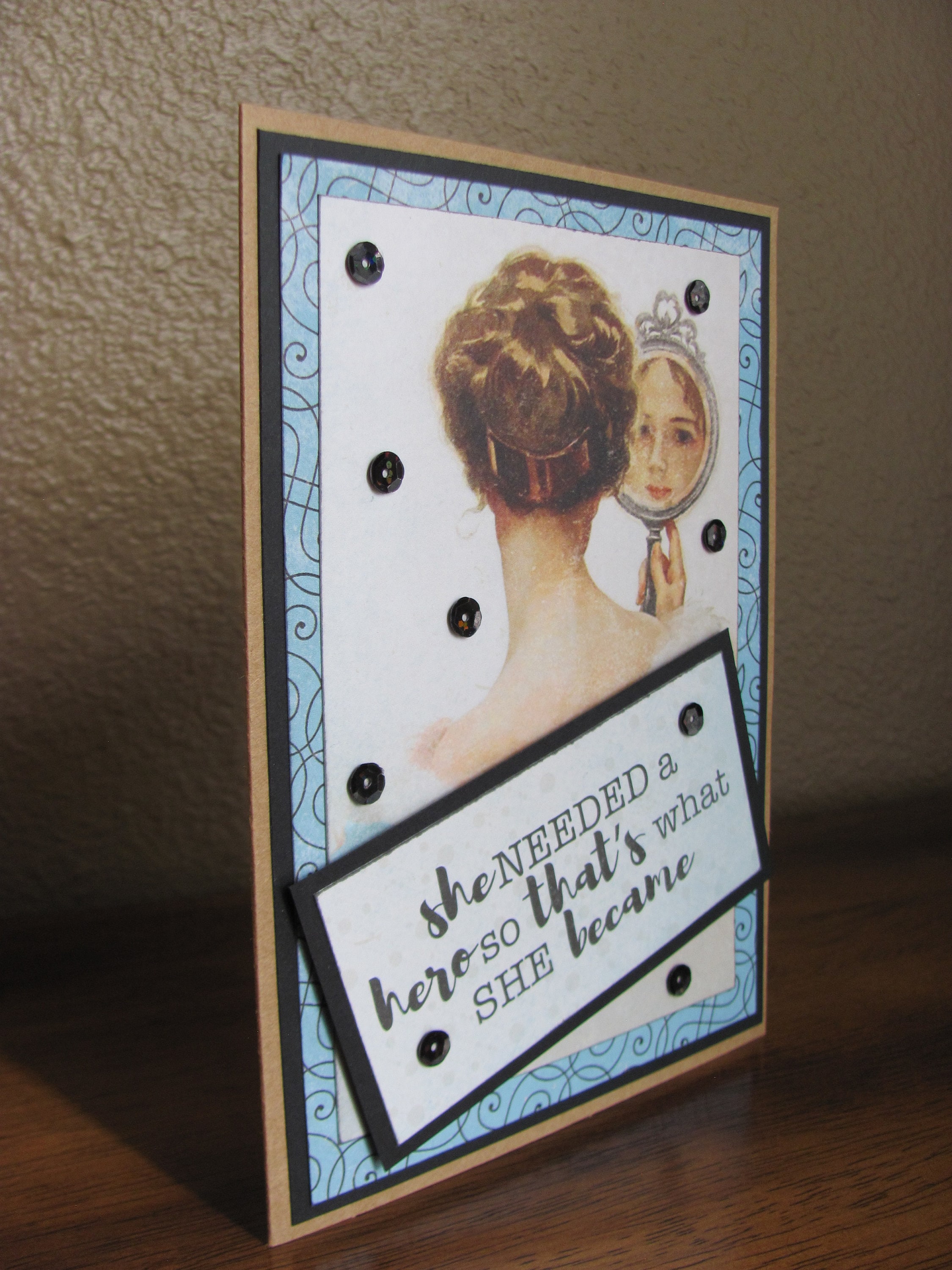 She Needed a Hero... Encouragement Greeting Card - Etsy