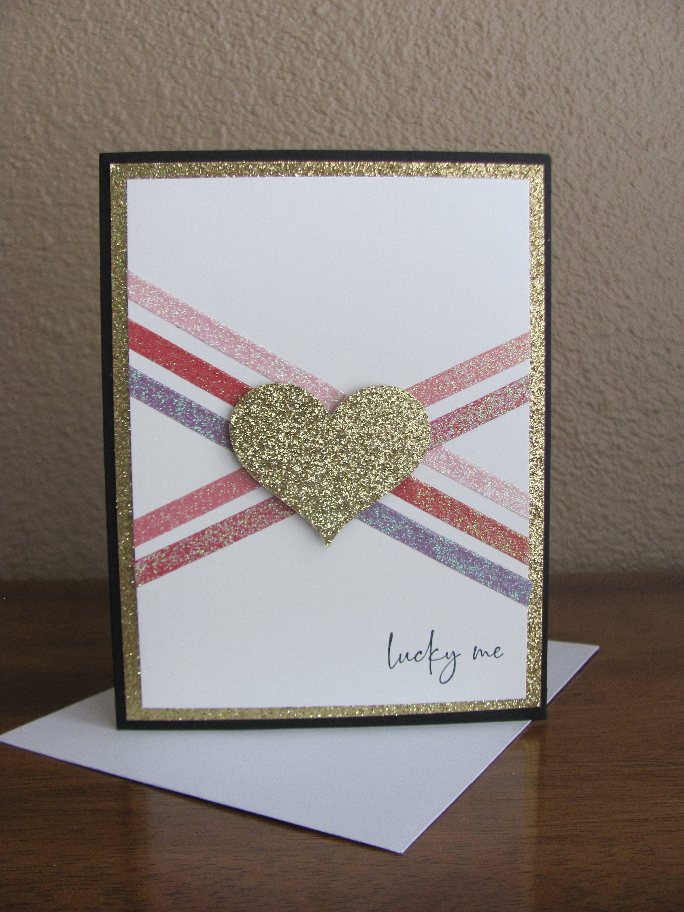 Lucky Me Heart Valentine's Day Love Greeting Card - Etsy