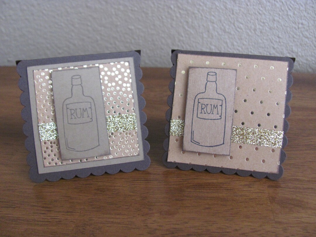 Mini Rum Gift Cards - Gift Card Set - Etsy