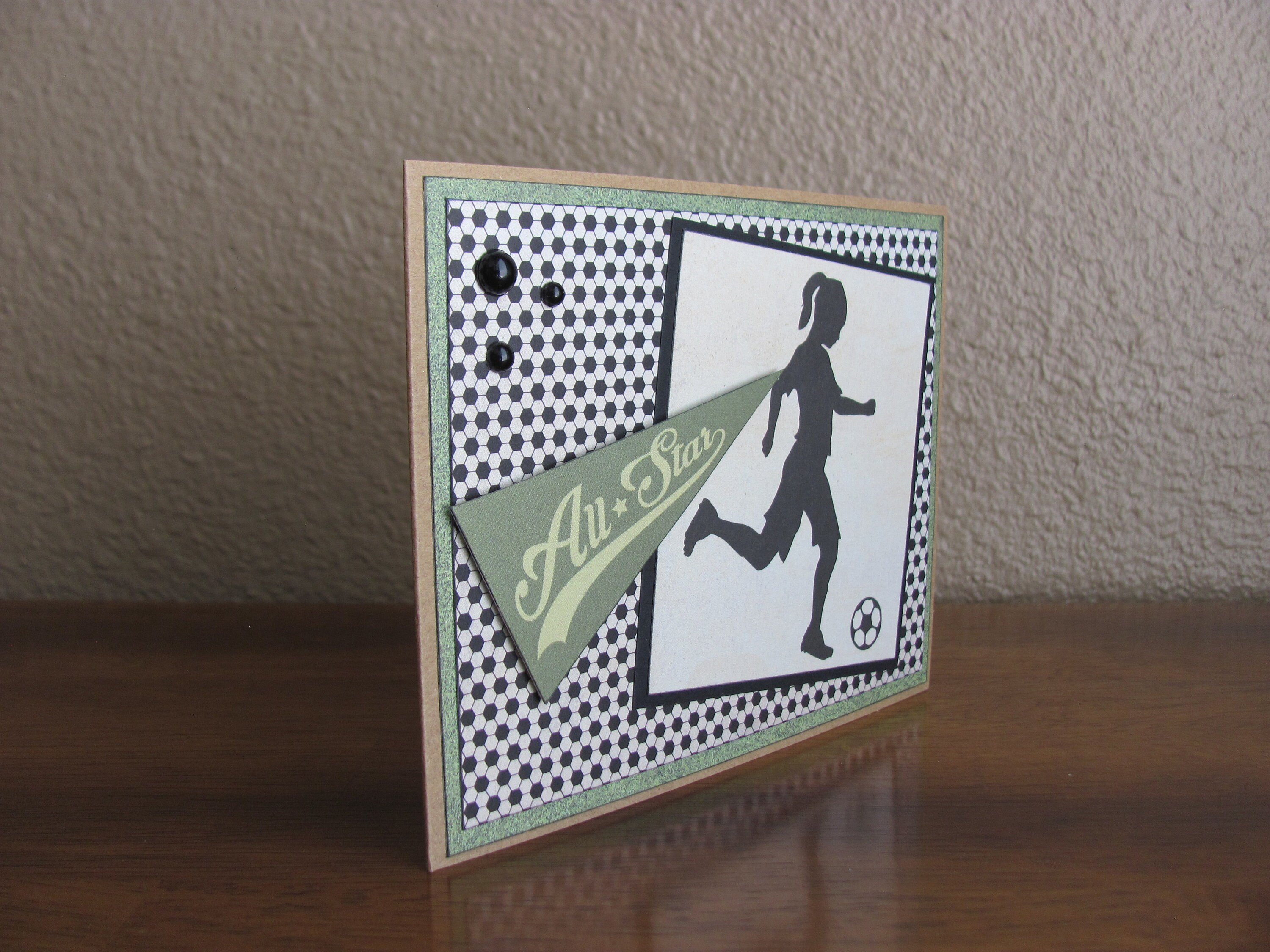 Soccer Female Player Themed Greeting Card | Etsy