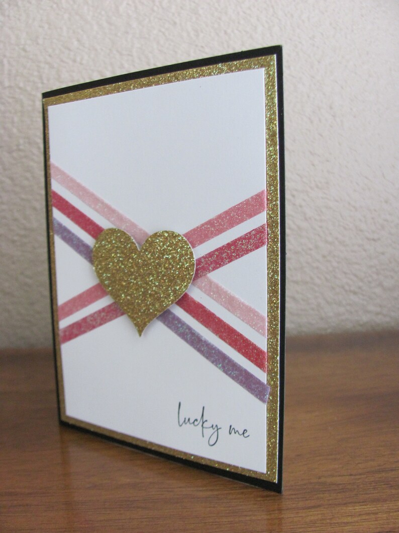 Lucky Me Heart Valentine's Day Love Greeting Card - Etsy