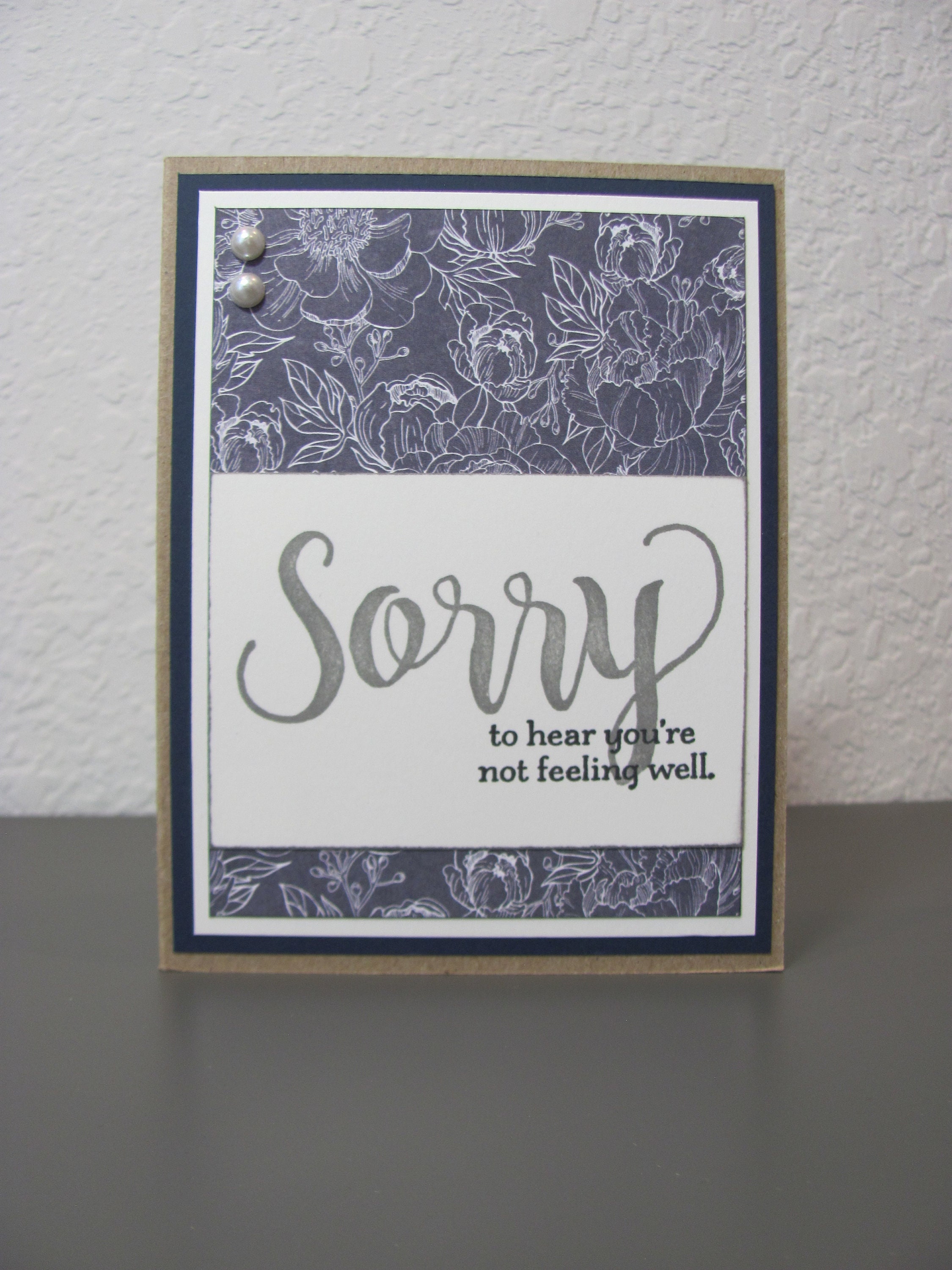 Sorry You're Not Feeling Well Get Well Soon Greeting Card - Etsy