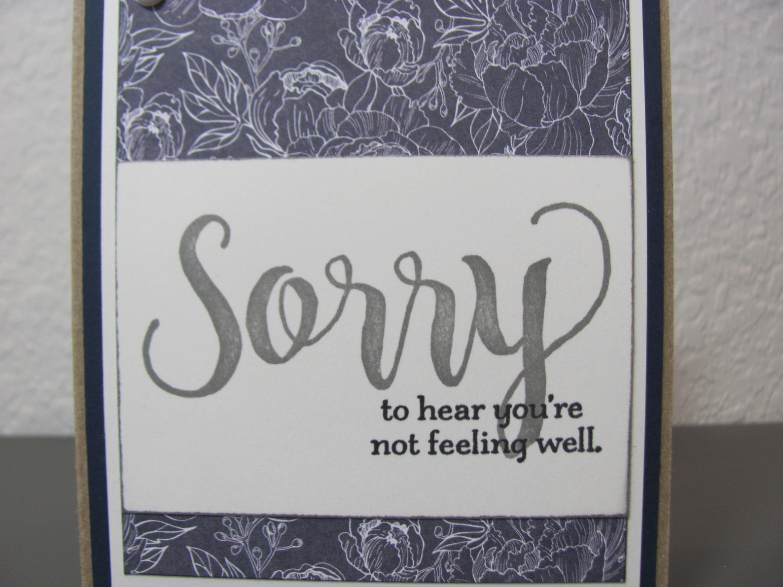 Sorry You're Not Feeling Well Get Well Soon Greeting Card - Etsy