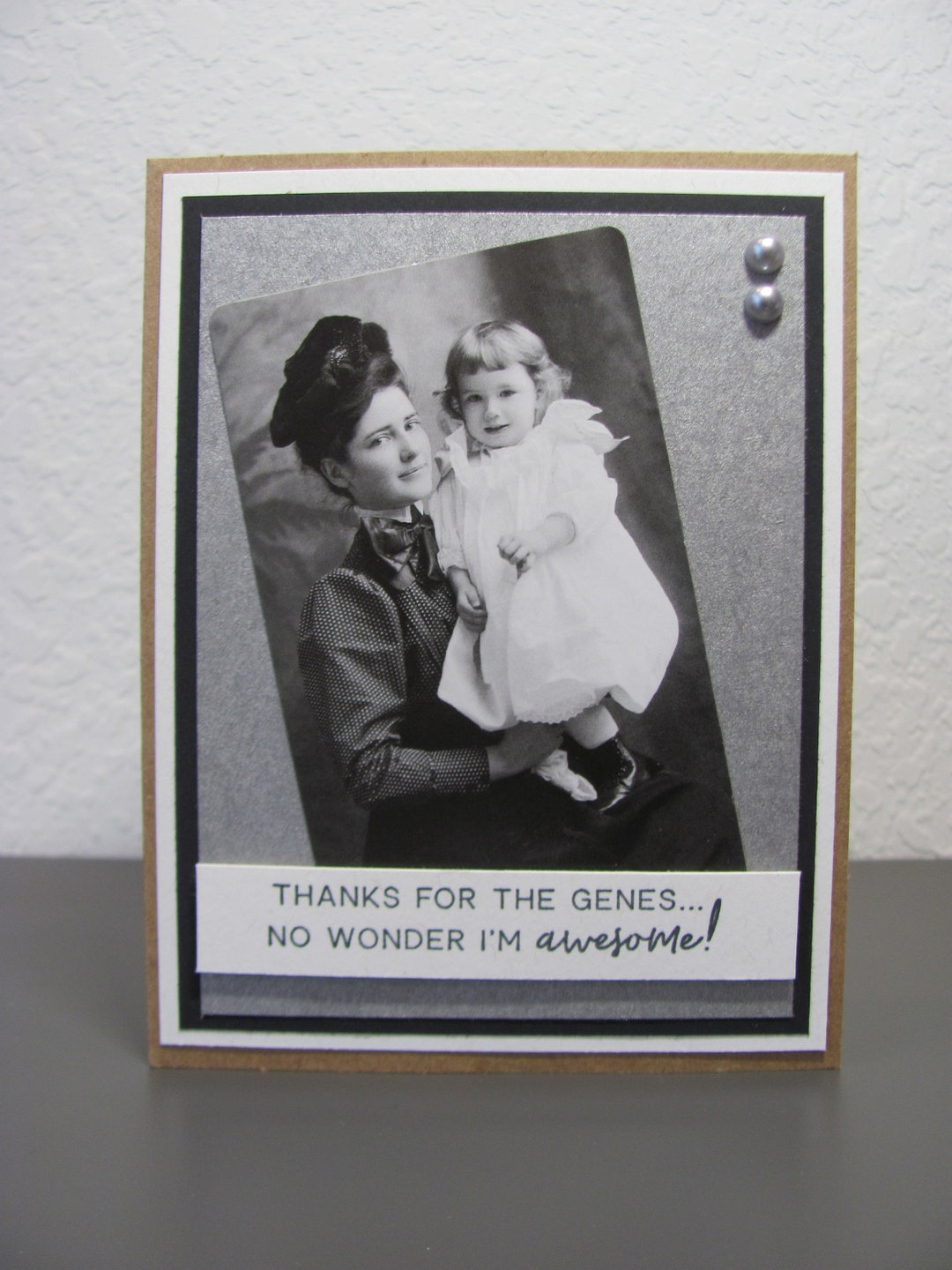 Humorous "thanks for the Genes..." Mother's Day Greeting Card - Etsy