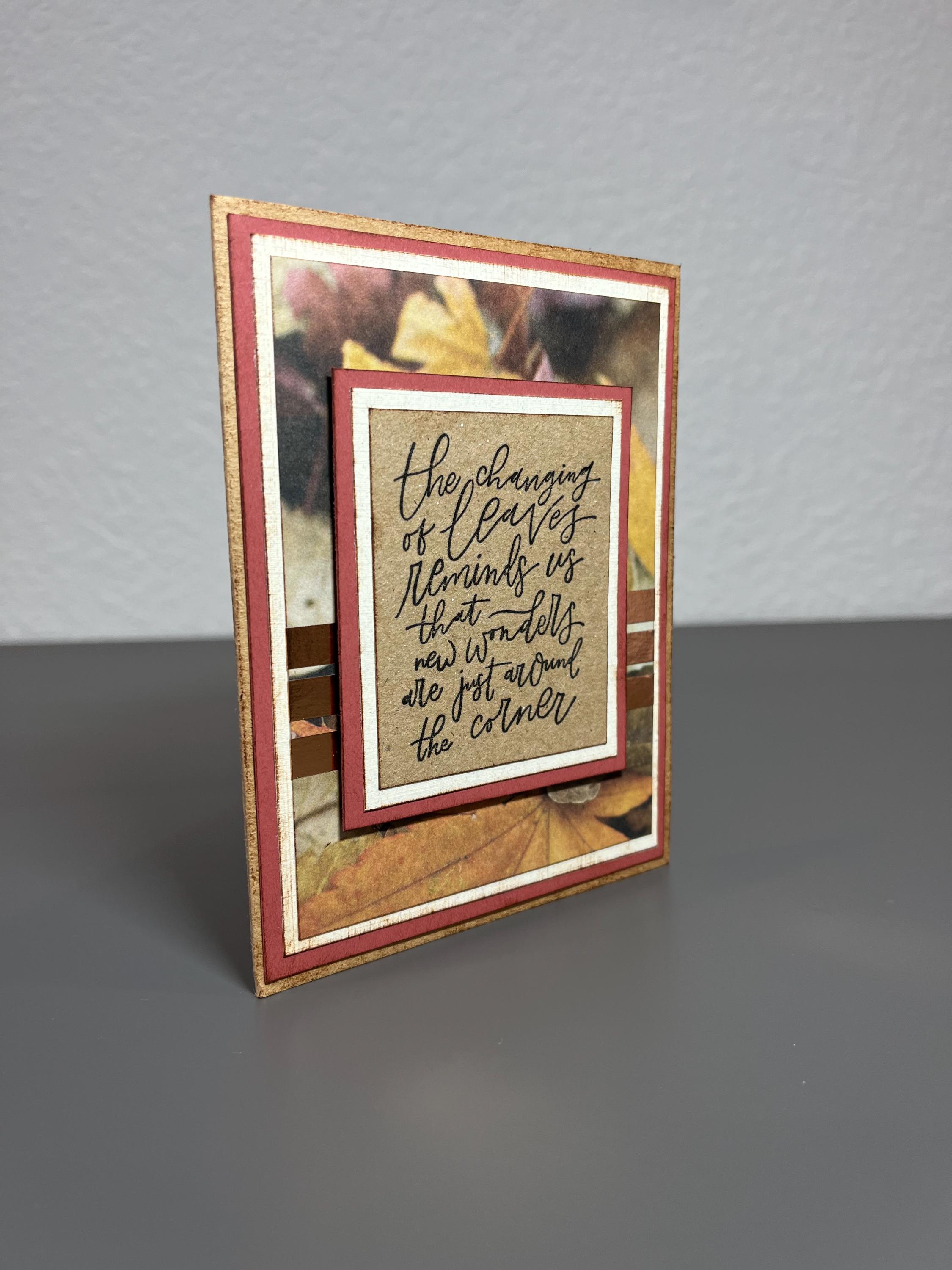 Changing Leaves Just Because or Thanksgiving Greeting Card - Etsy
