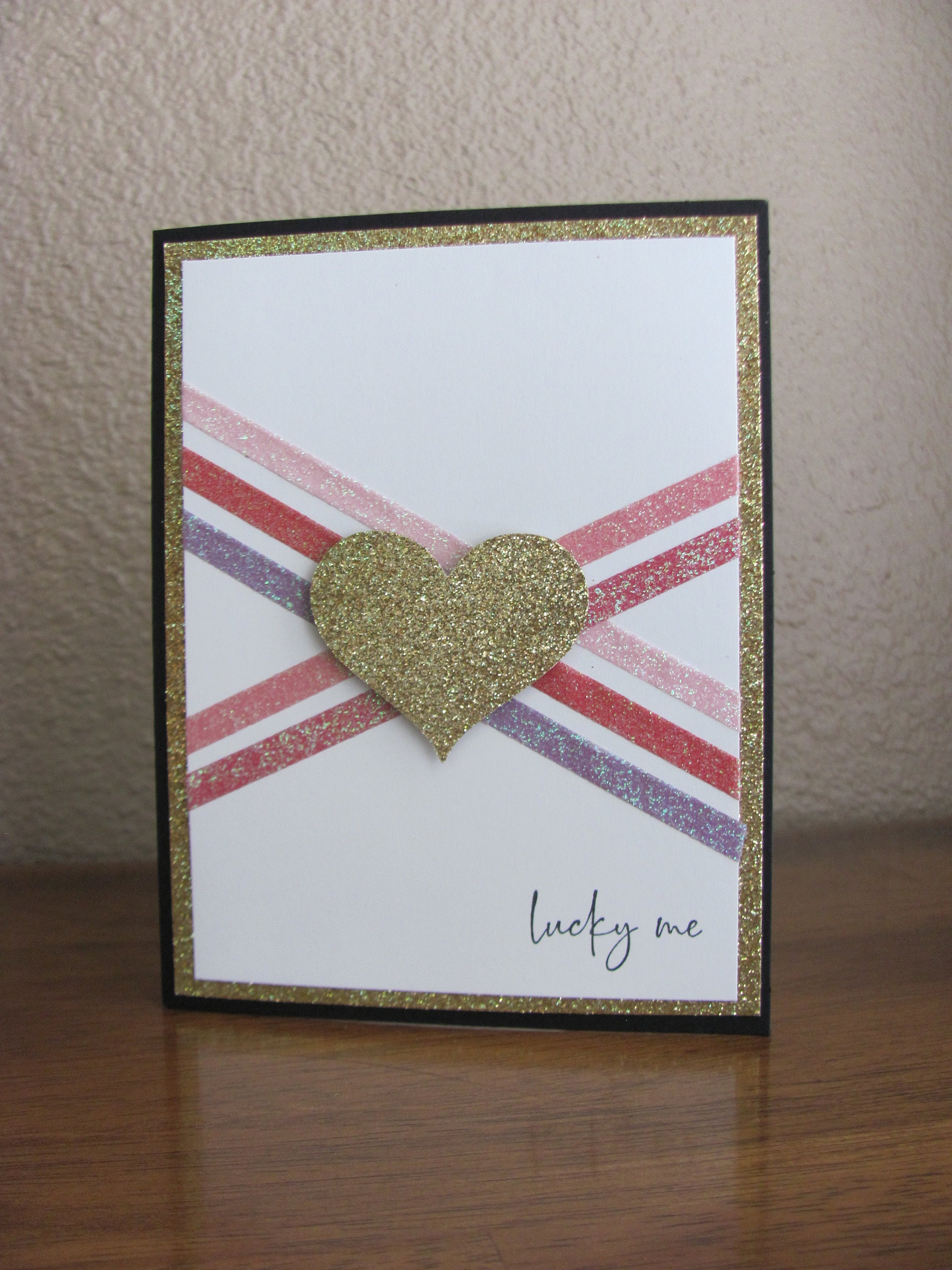 Lucky Me Heart Valentine's Day Love Greeting Card - Etsy