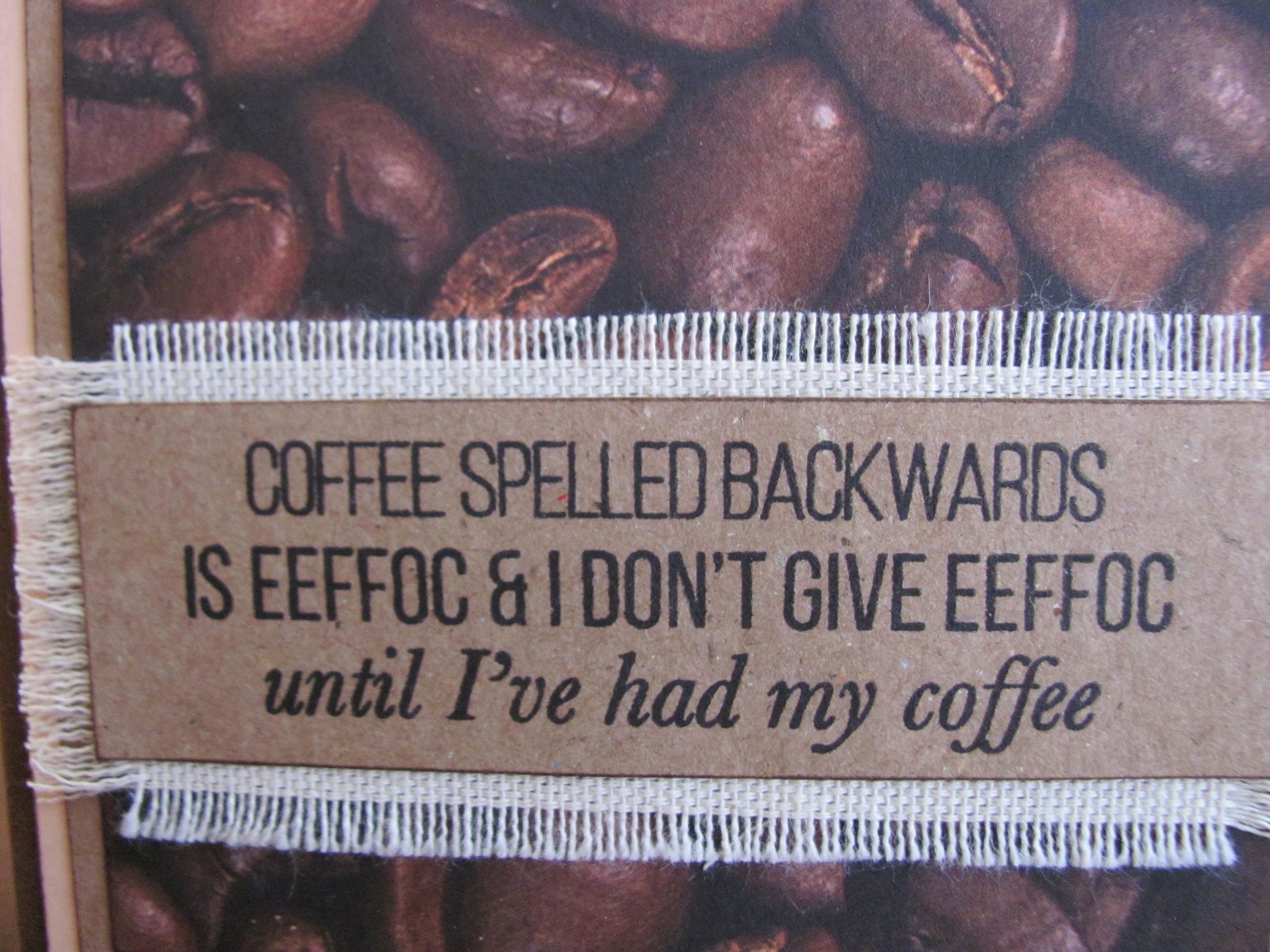 Coffee Spelled Backwards... Snarky Humor Coffee Themed | Etsy