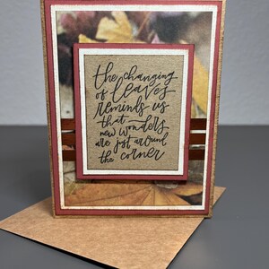 Changing Leaves Just Because or Thanksgiving Greeting Card - Etsy