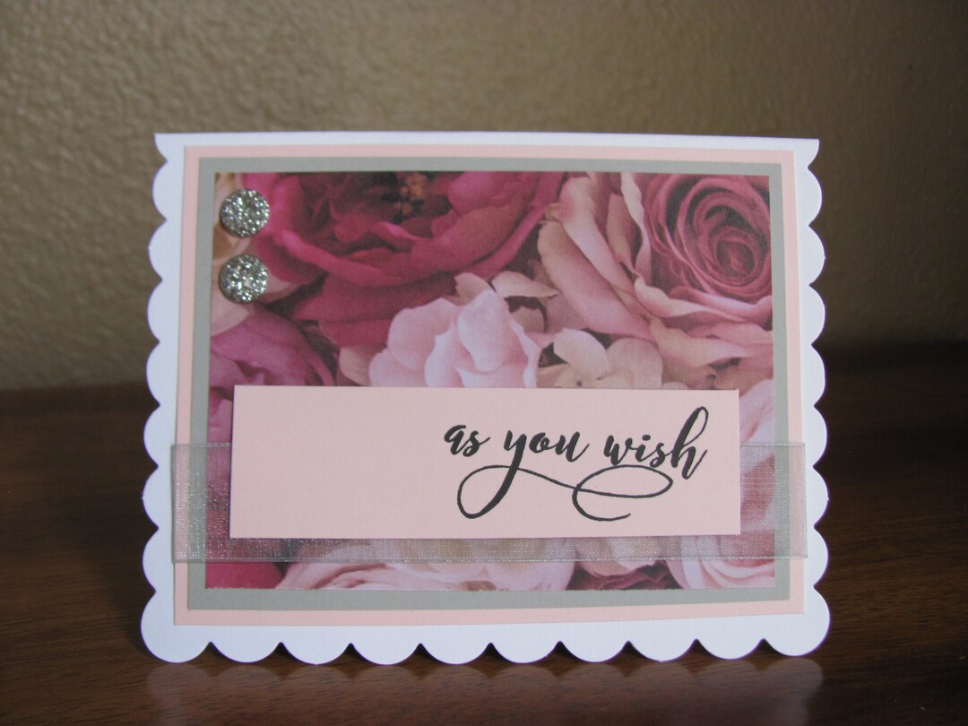 As You Wish Princess Bride Themed Love Greeting Card - Etsy