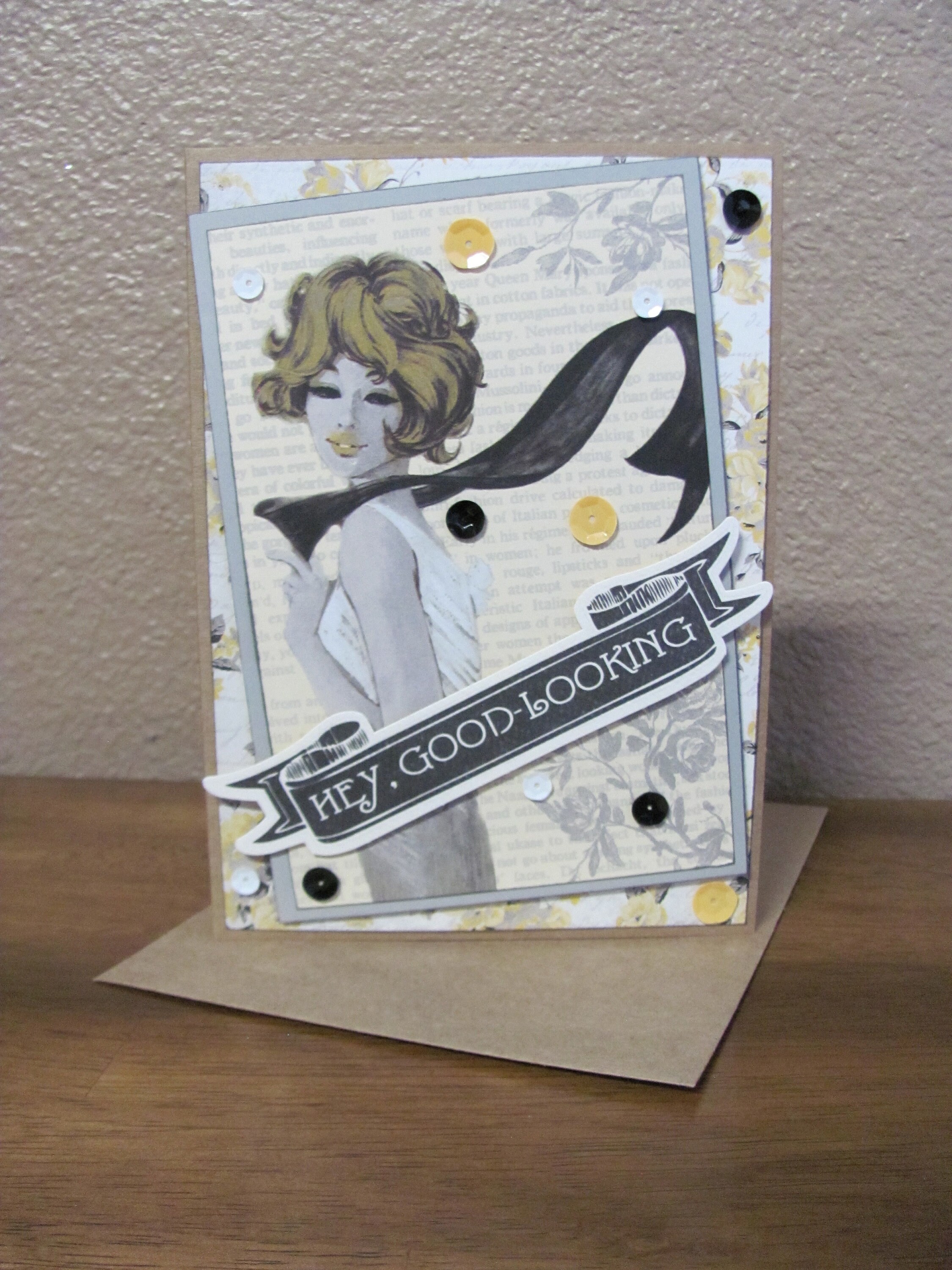 Hey Good Looking! Encouragement Greeting Card - Etsy