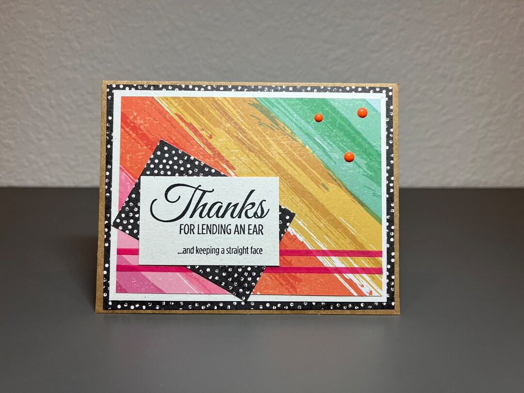 Thanks for Lending an Ear... Humorous Thank You Greeting Card - Etsy