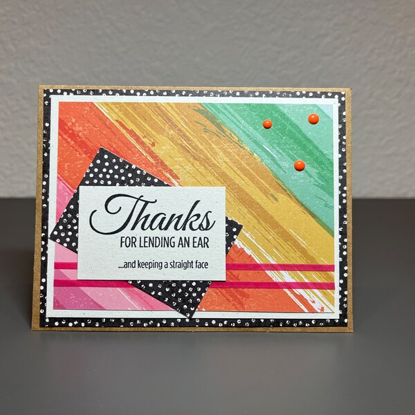 Handstamped Card - Etsy