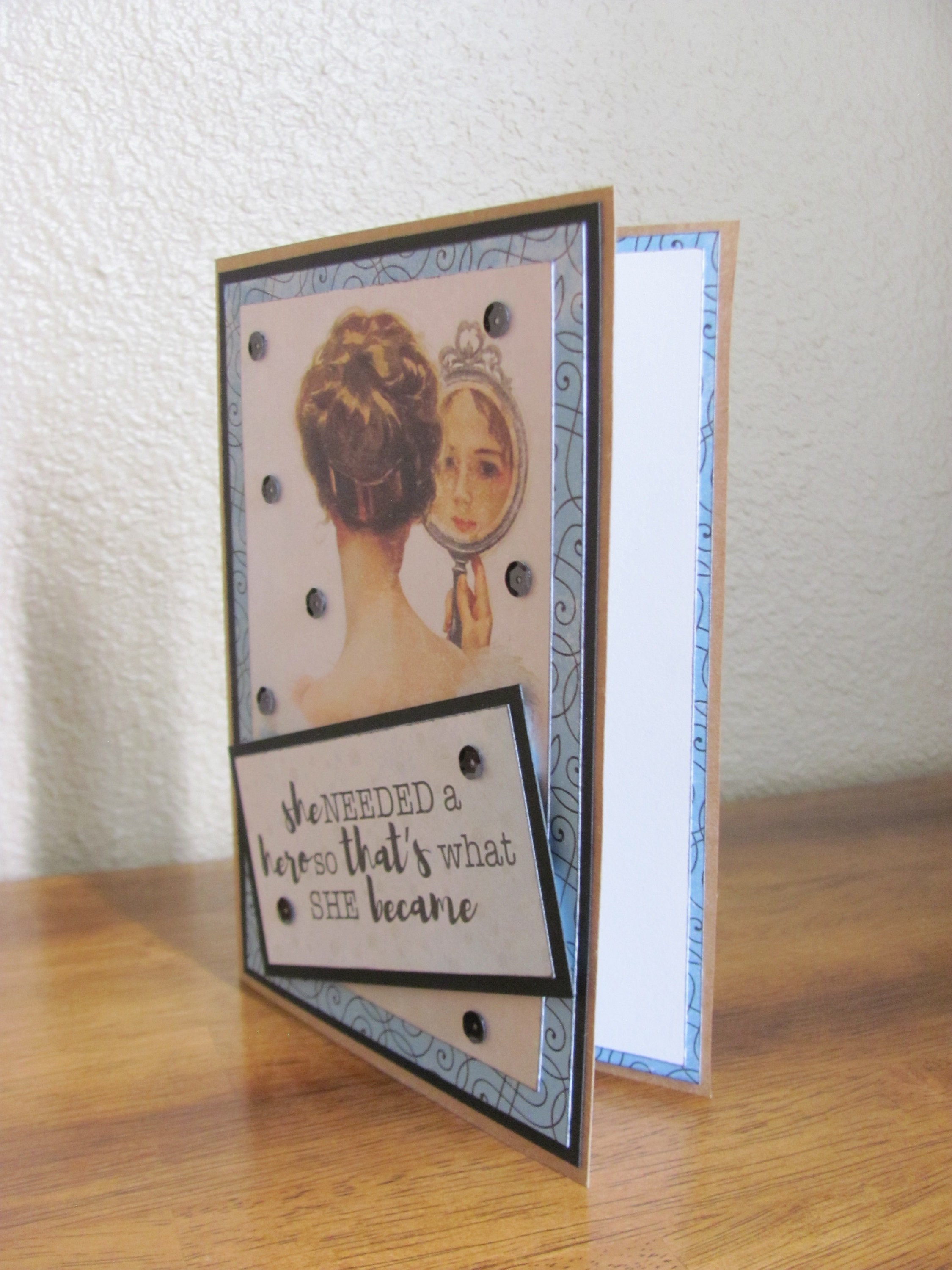 She Needed a Hero... Encouragement Greeting Card - Etsy