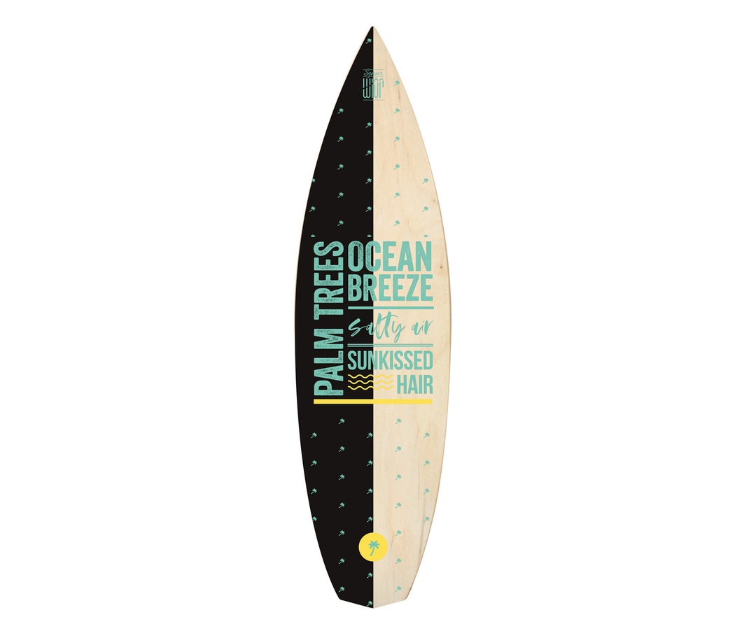 SURFBOARD Decoration- Palm Tree | UV Print | Plywood | for Waves Lovers ...