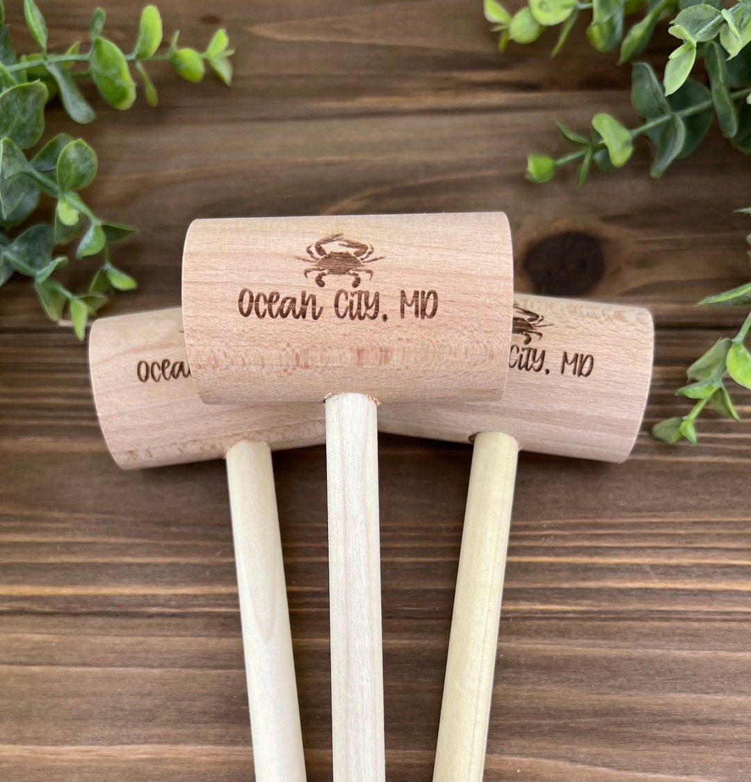 Ocean City Crab Mallet, Custom Crab Mallet, Engraved Crab Mallet ...