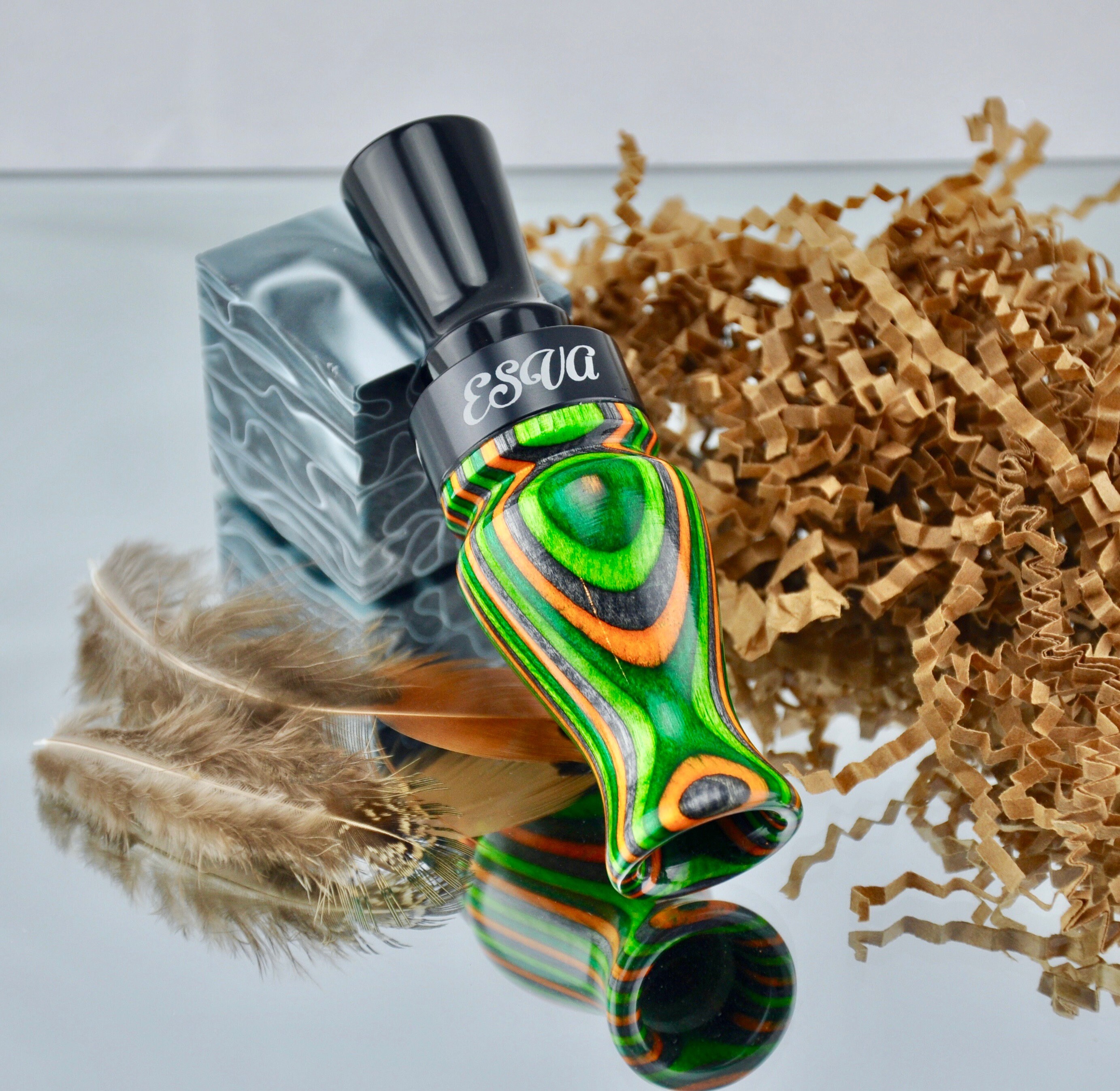 Light Green Spectraply Barrel and Black Insert Single Reed Duck Call - Etsy
