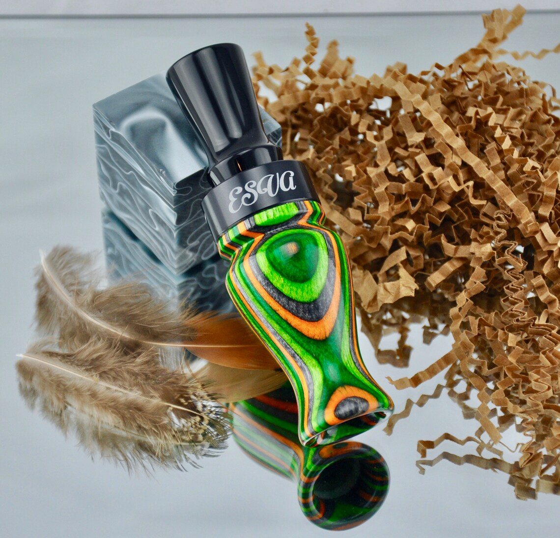 Light Green Spectraply Barrel and Black Insert Single Reed Duck Call - Etsy