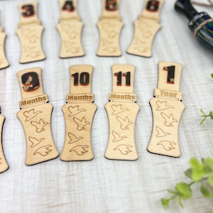 Duck Call Baby Month Milestone Markers, Duck Call Month Markers, Duck ...
