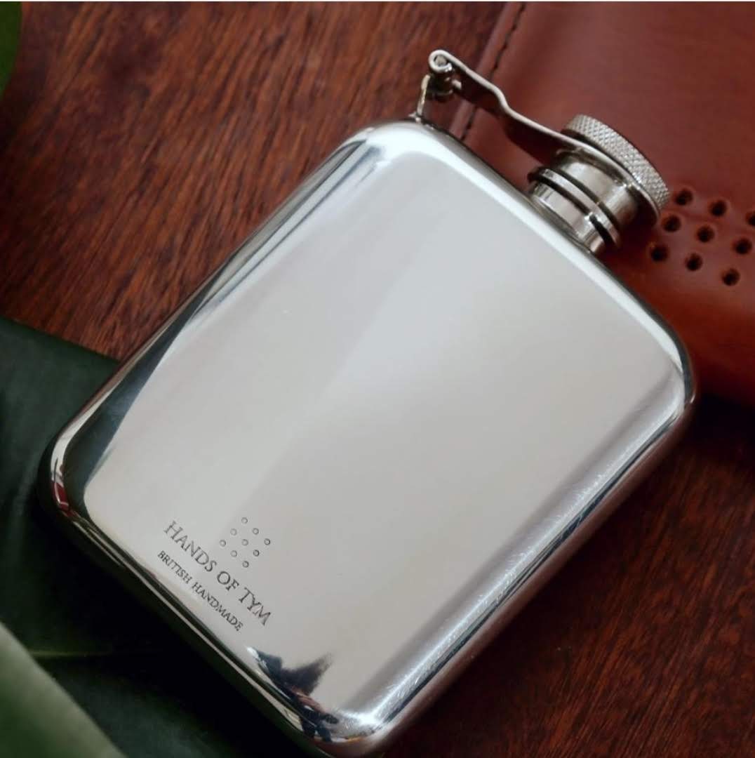 Pewter Hip Flask With Handmade Leather Case - Etsy