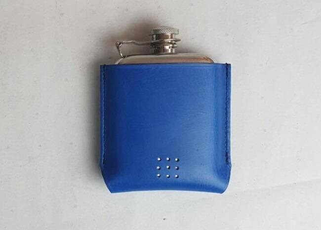 Pewter Hip Flask With Handmade Leather Case - Etsy