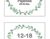 Editable Labels for Baby Clothes Newborn-18 Months - Etsy
