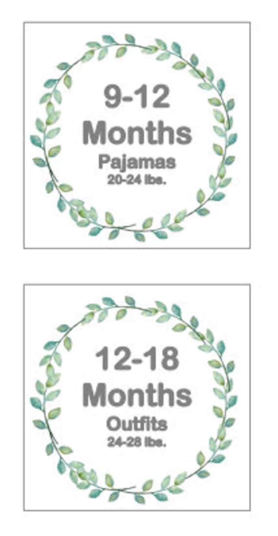 Editable Labels for Baby Clothes Newborn-18 Months - Etsy