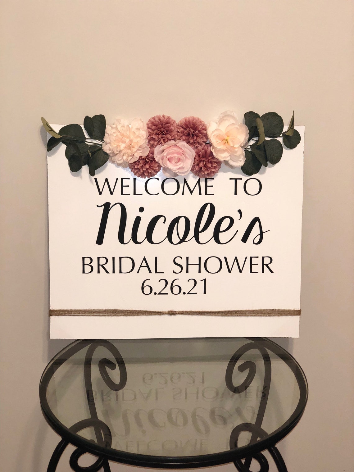 Welcome Sign and Photo Picture Frame Prop for Baby Shower - Etsy