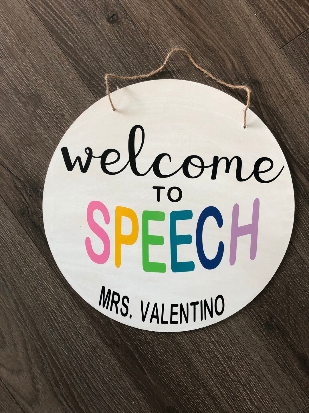 Teacher Door Sign, Room Sign, Workshop Sign- Name/last Name ...