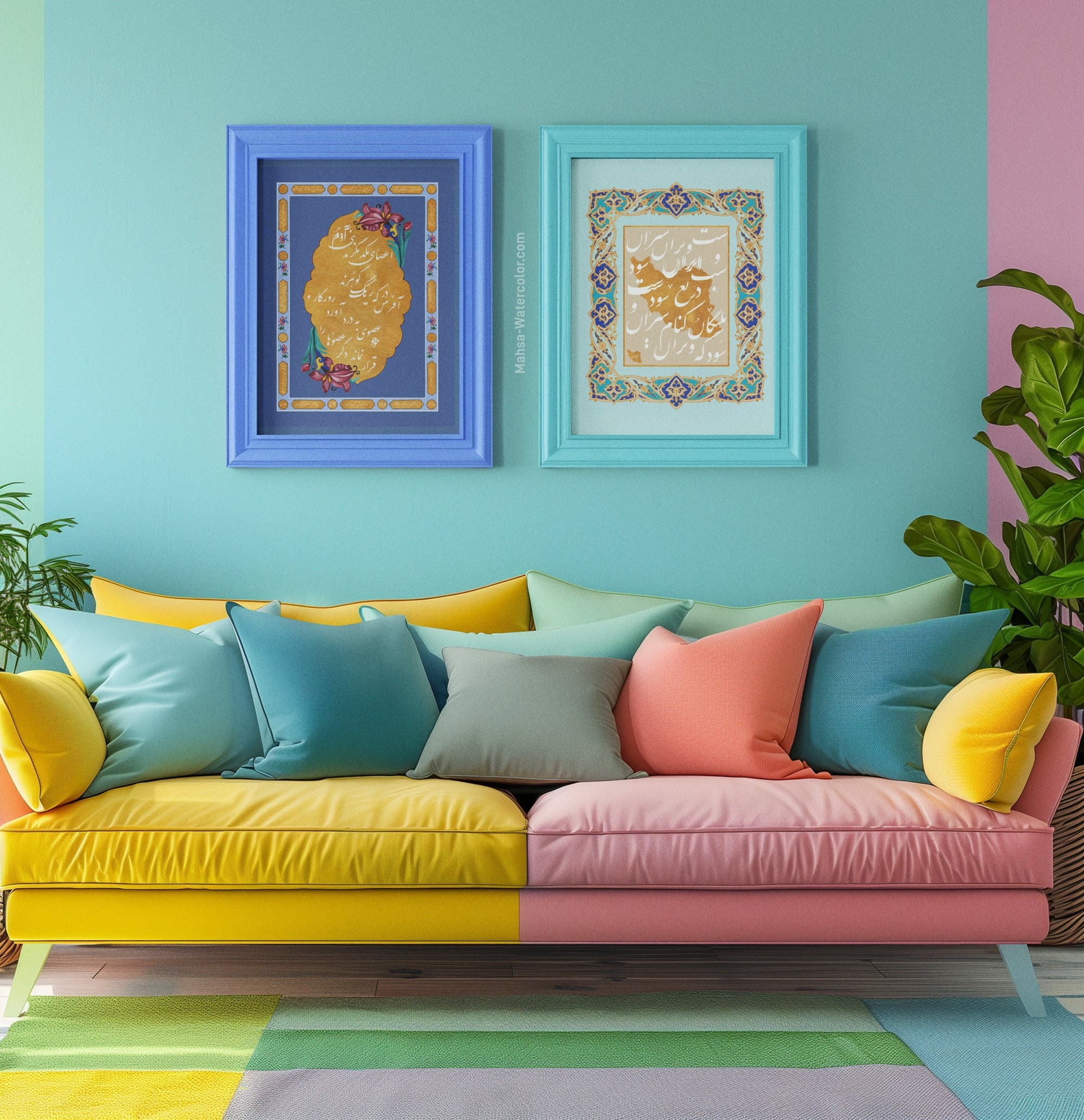 Sa'adi Poem/persian Wall Art and Calligraphy Art/bani Adam/بنی آدم ...