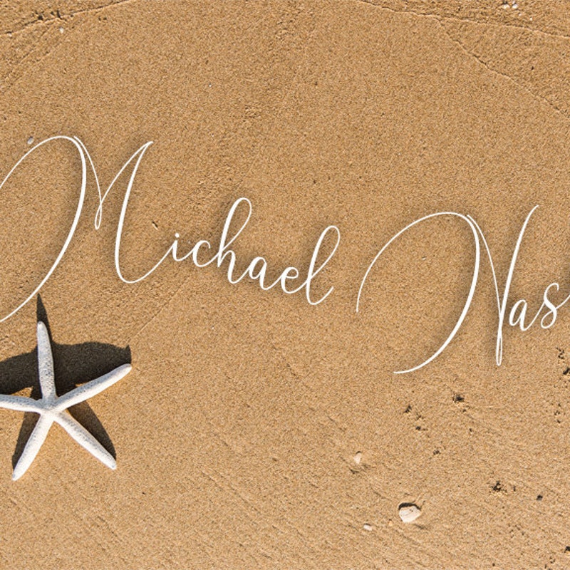 Names in the Sand - Etsy