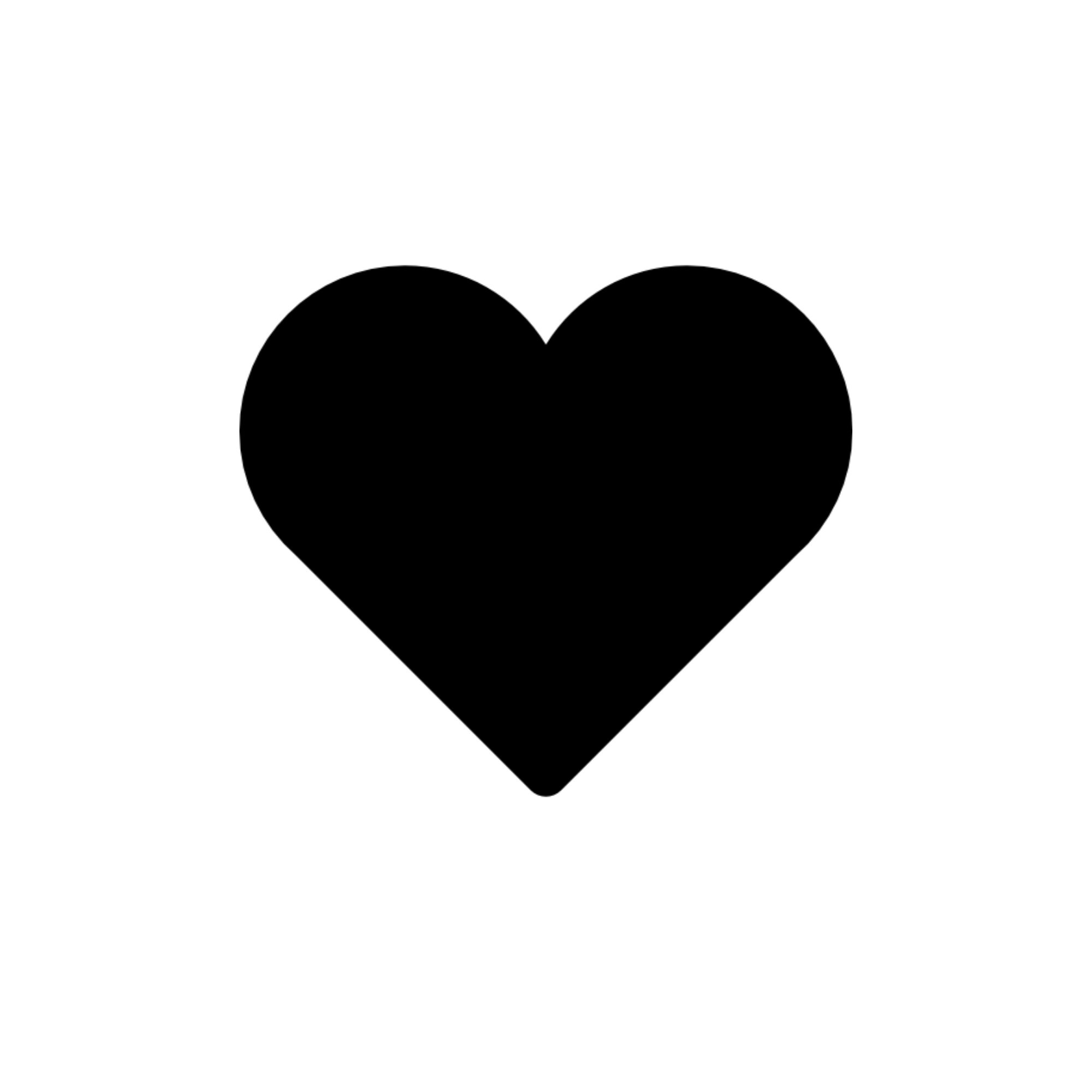 Heart SVG | Vinyl Decal Cut File | Black Heart SVG | Dxf File | Eps ...