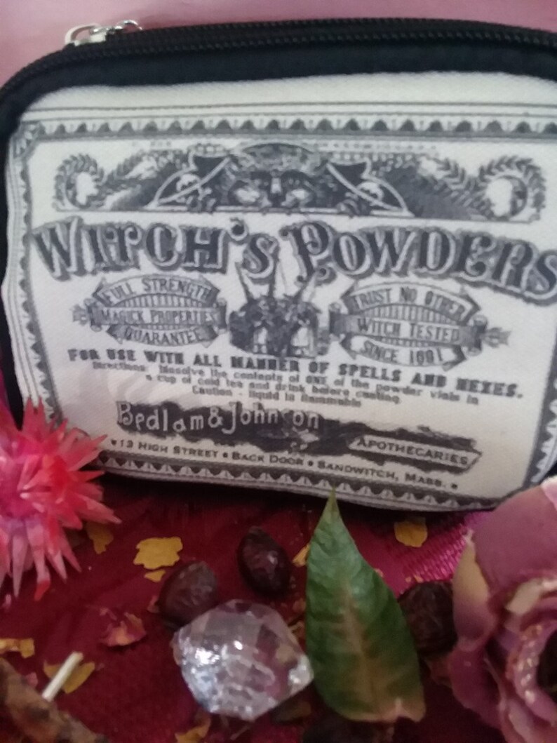 Witch Conjure Powder Purse for Hexes Spells Magickal Rituals Witchery ...