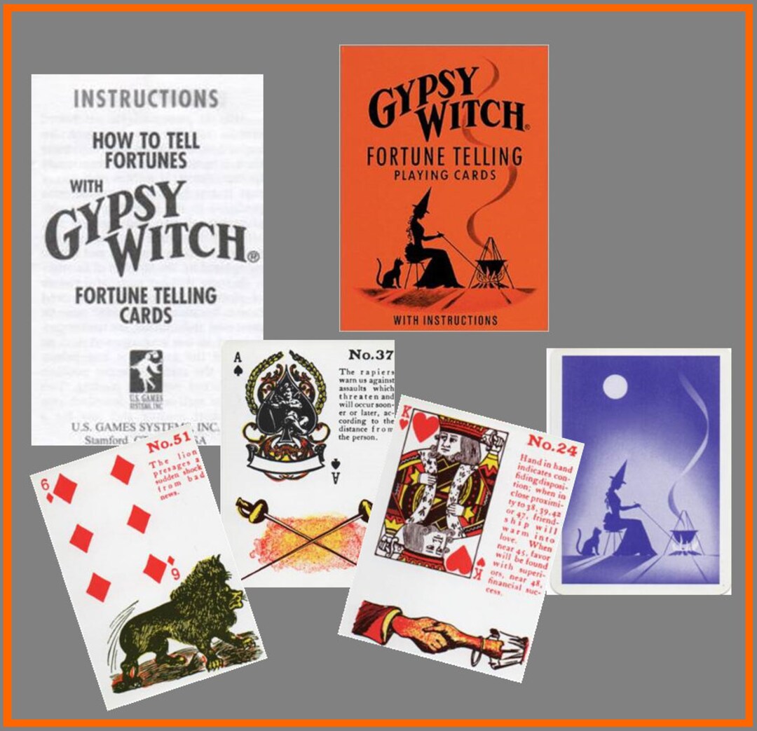 Gypsy Witch Fortune Telling Cards Learn the Method of Divination ...