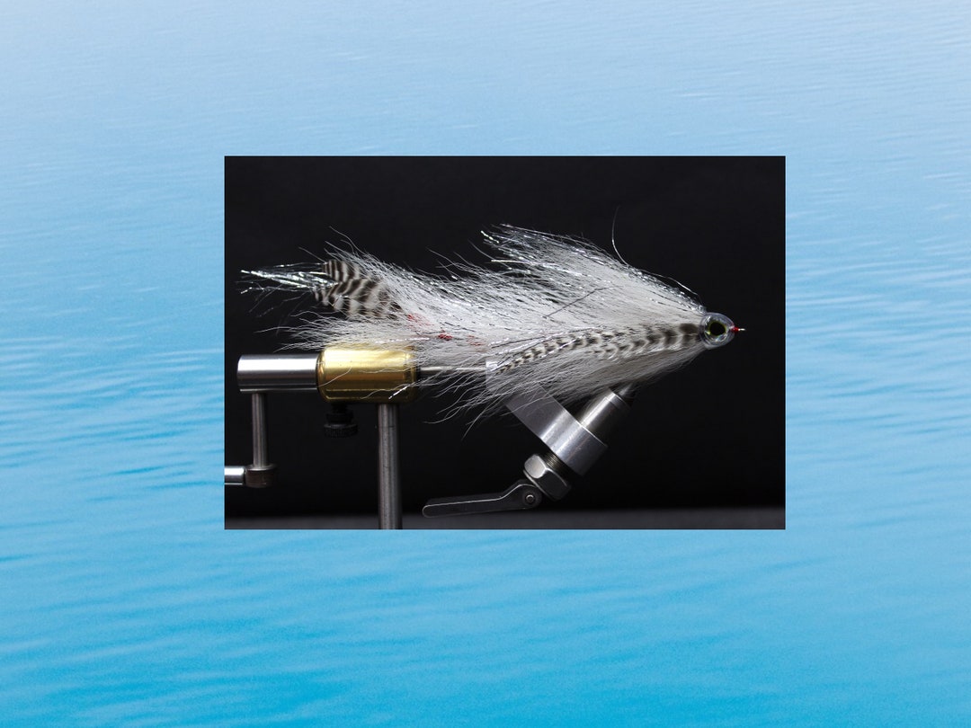 White Grizzly Big Game Changer Fly Fishing Flies-articulated Muskie ...