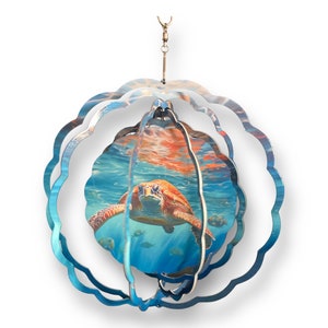 Wind Spinner Sea Turtle Garden Decor Indoor Outdoor Patio Wall Hanging ...