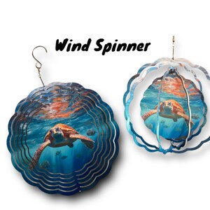 Wind Spinner Sea Turtle Garden Decor Indoor Outdoor Patio Wall Hanging ...