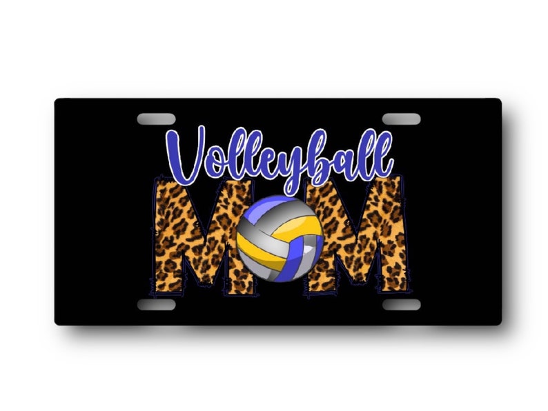 Volleyball Mom School Sports Car Accessories License Plate - Etsy