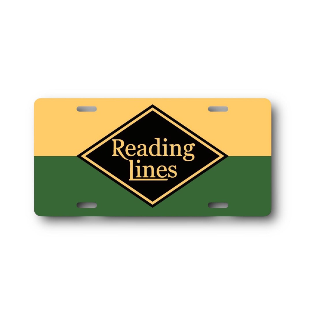 Reading Lines License Plate -railroad Memorabilia -toy Train Collector ...