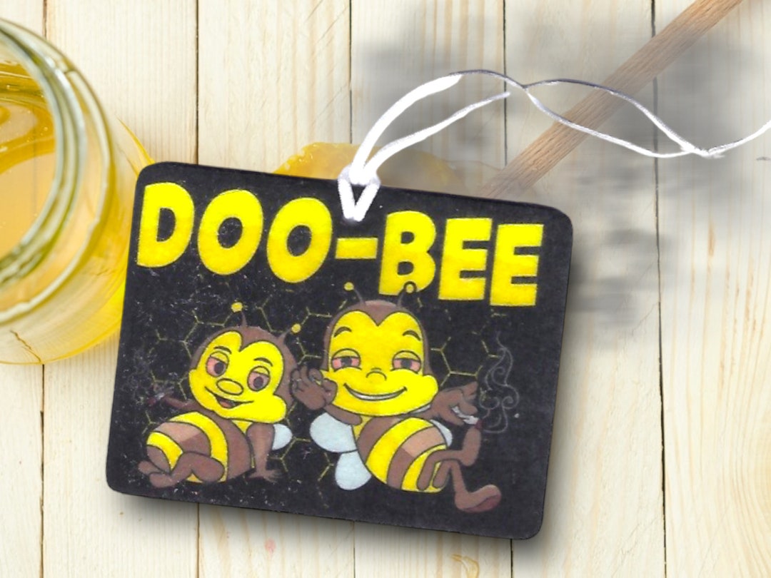 Doobie Air Freshener - Funny Stoned Pot Head Bees - Unscented-retro ...