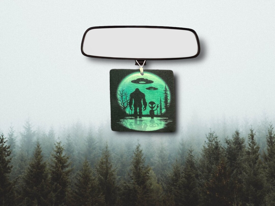 Sasquatch Bigfoot, Alien, UFO Car Air Freshener Mythical Beasts Cryptid ...