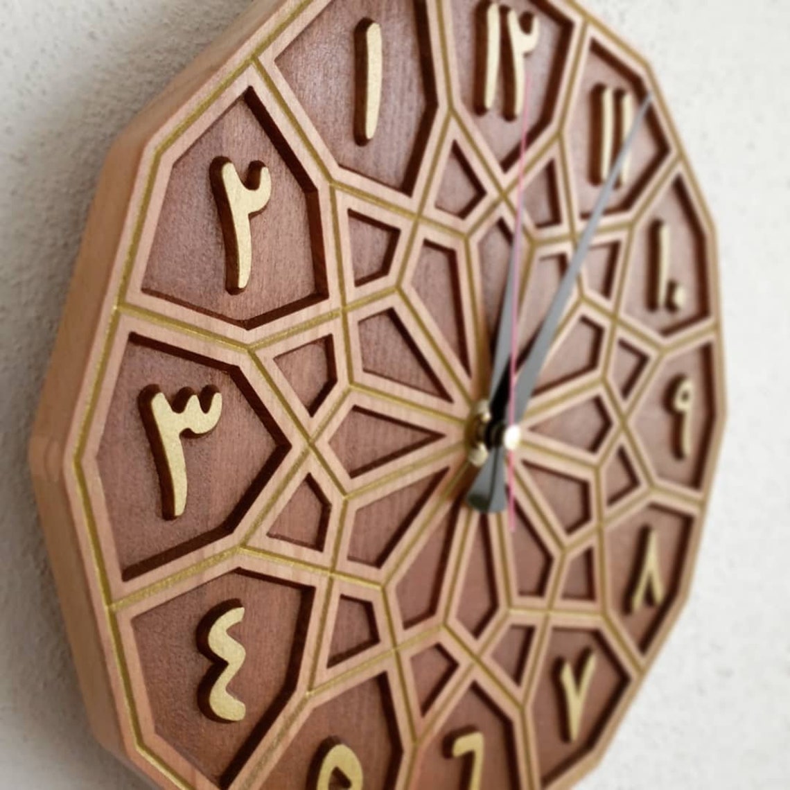 Counter Clockwise Reverse Clock İslamic Geometric Design - Etsy
