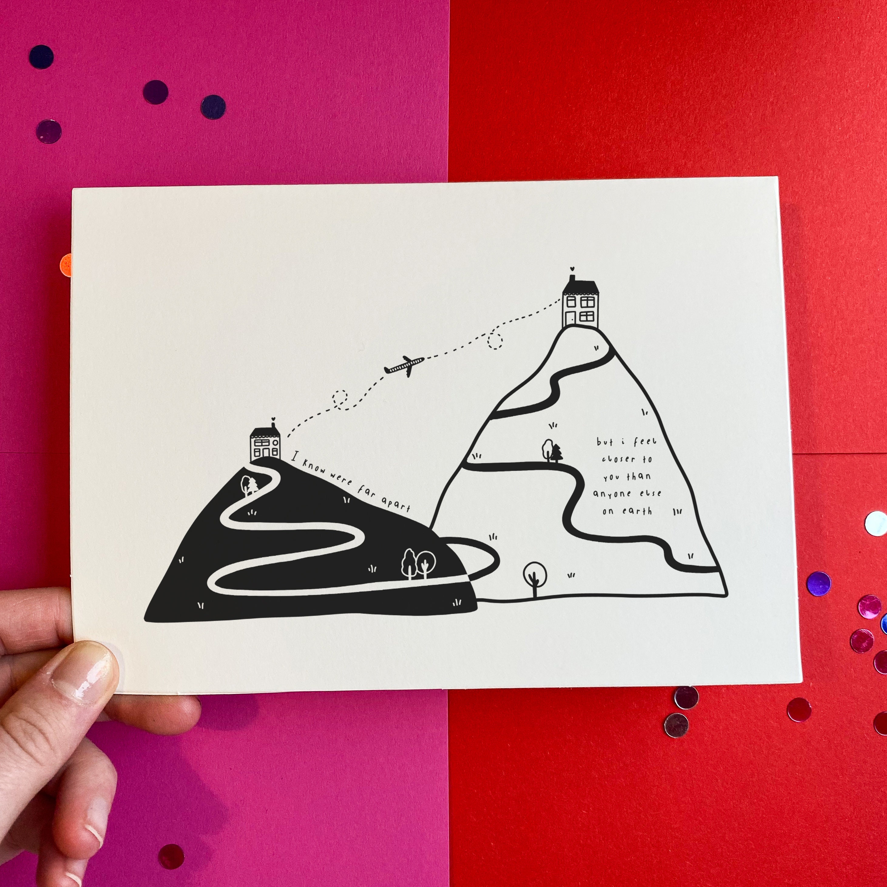 Long Distance Relationship Card - Etsy