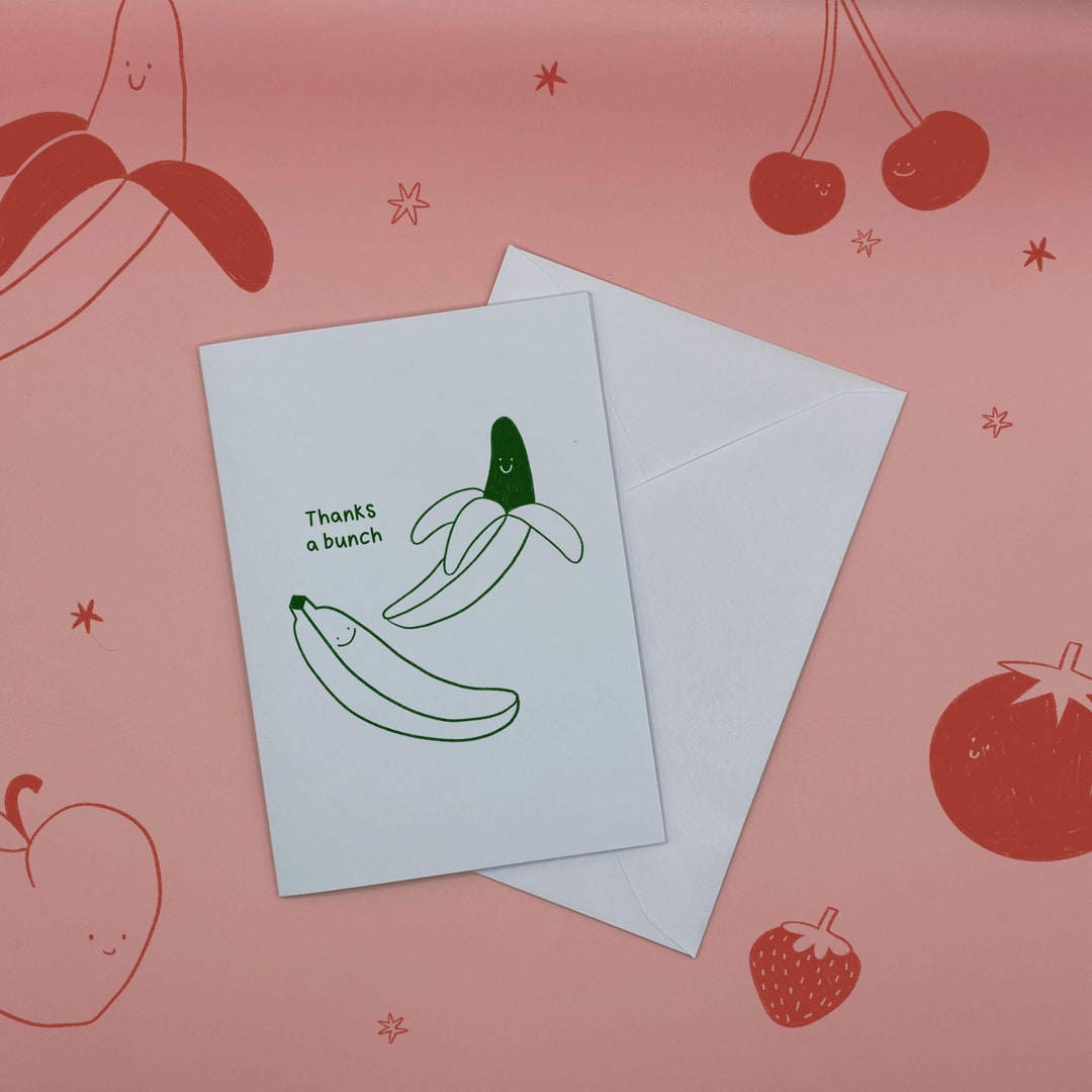 Thank You Card - Punny Card - Card for Loved One - Greetings Card ...