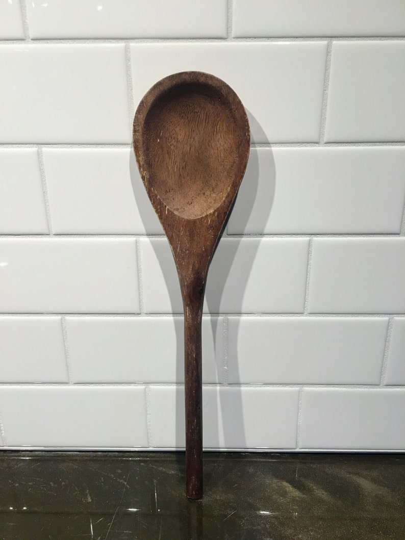 Vintage Large Wooden Spoons, Serving Spoons - Etsy