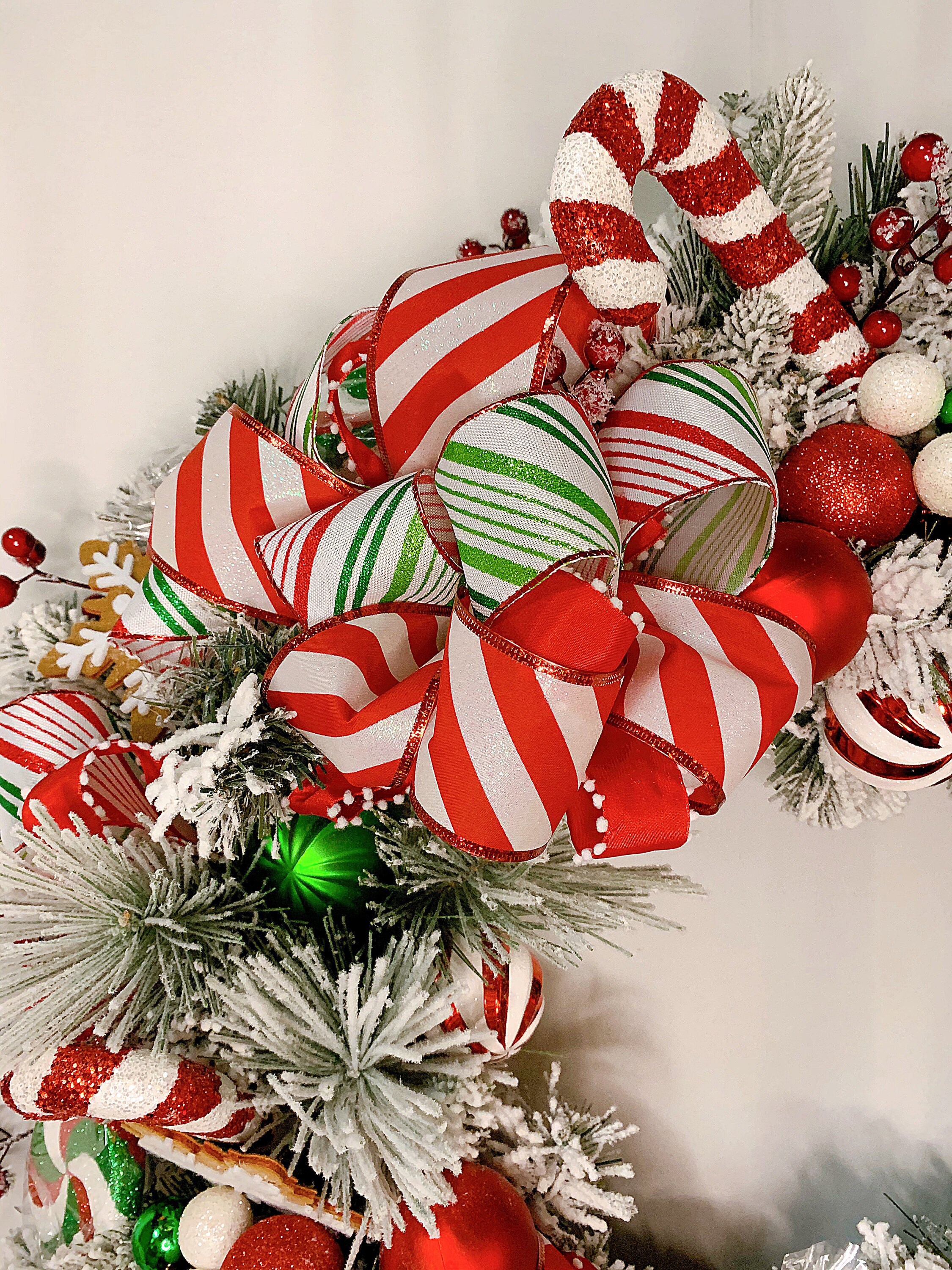 Peppermint Dreams Wreath - Etsy