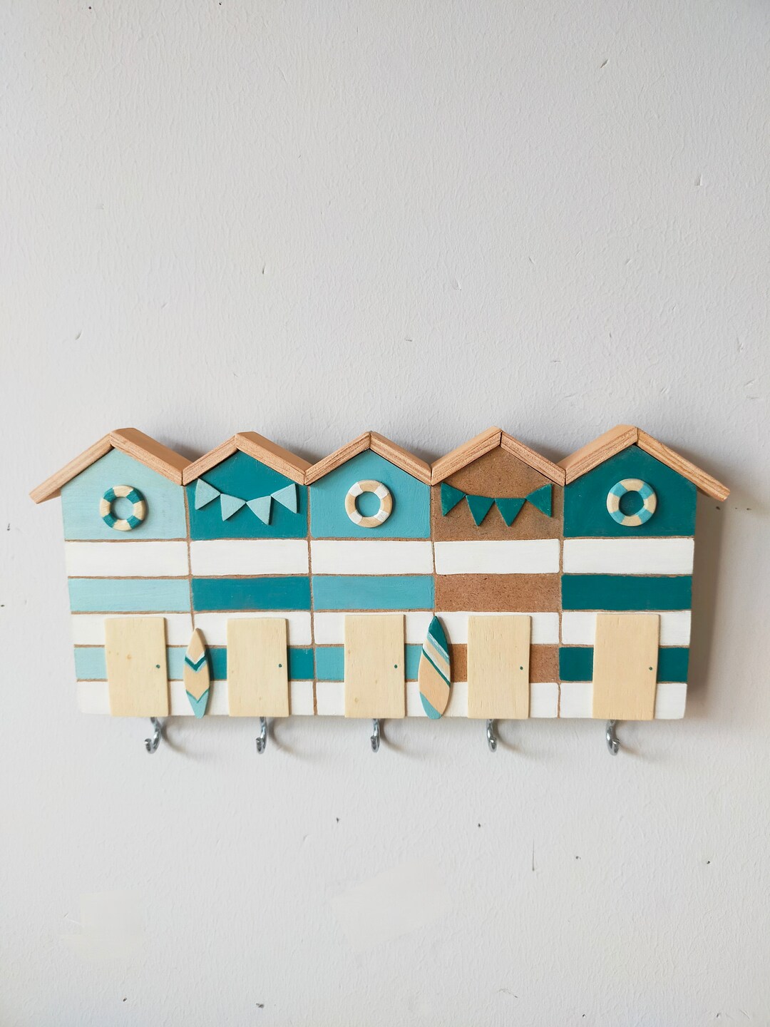 Wooden Key Ring Beach Cabin Wall Decoration Wood - Etsy