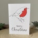 Printable Christmas Card / Robin Card / Downloadable Christmas Card ...