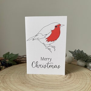 Printable Christmas Card / Robin Card / Downloadable Christmas Card ...